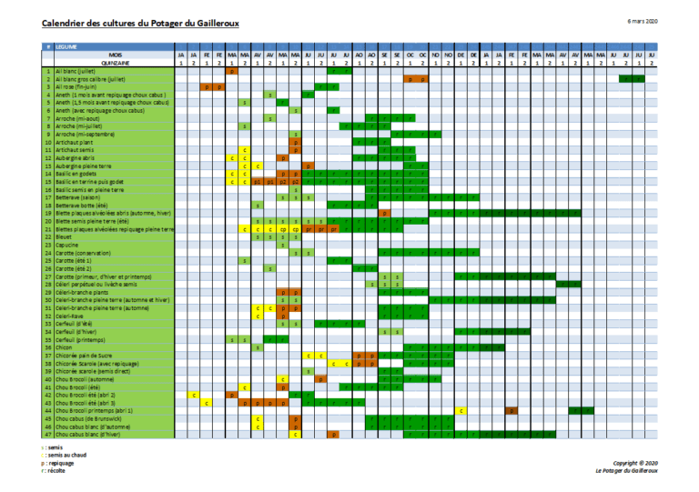 Organiser ses cultures et les associations de plantes - Le Potager du ...